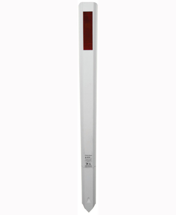 100mm White Reflector Guide Posts - Uniform Safety Signs